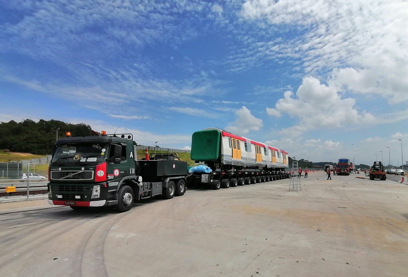FIRST MRT ELECTRIC TRAIN DELIVERED TO SERDANG DEPOT - MRT Corp