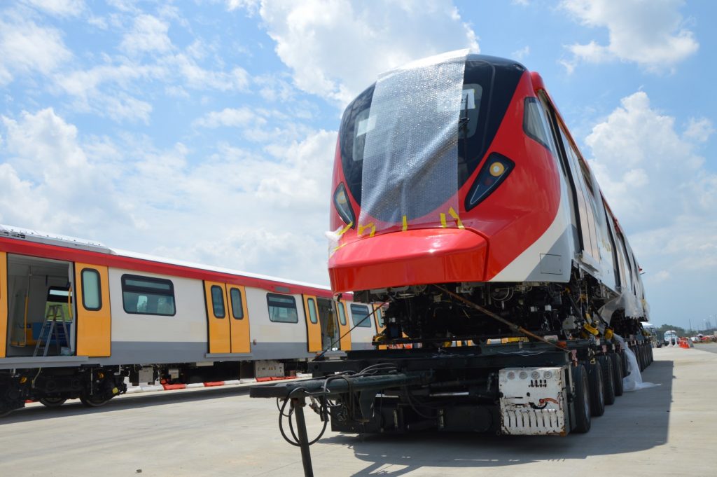 FIRST MRT ELECTRIC TRAIN DELIVERED TO SERDANG DEPOT - MRT Corp