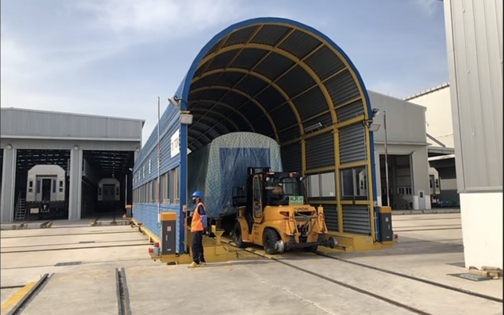 THE LAST MRT PUTRAJAYA LINE TRAIN CARS ROLL OUT FROM FACTORY IN SOUTH ...