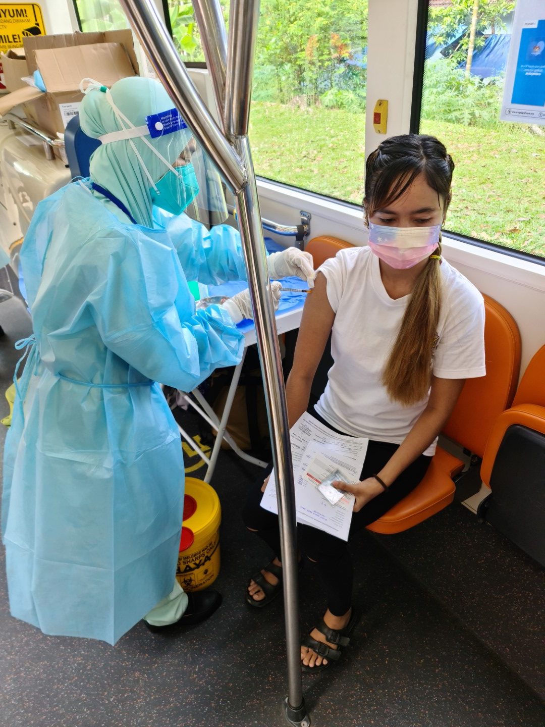 MRT FEEDER BUSES BECOME COVID-19 MOBILE VACCINATION STATIONS - MRT Corp