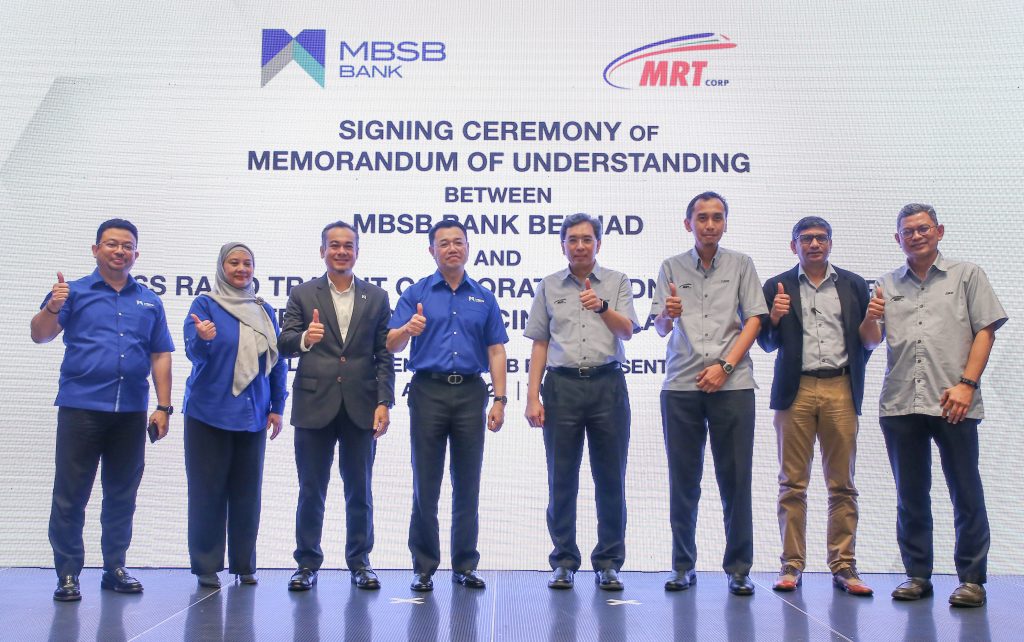 MRT CORP DAN MBSB BANK BERHAD MENANDATANGANI MOU UNTUK KERJASAMA PEMBIAYAAN STRATEGIK - MRT Corp